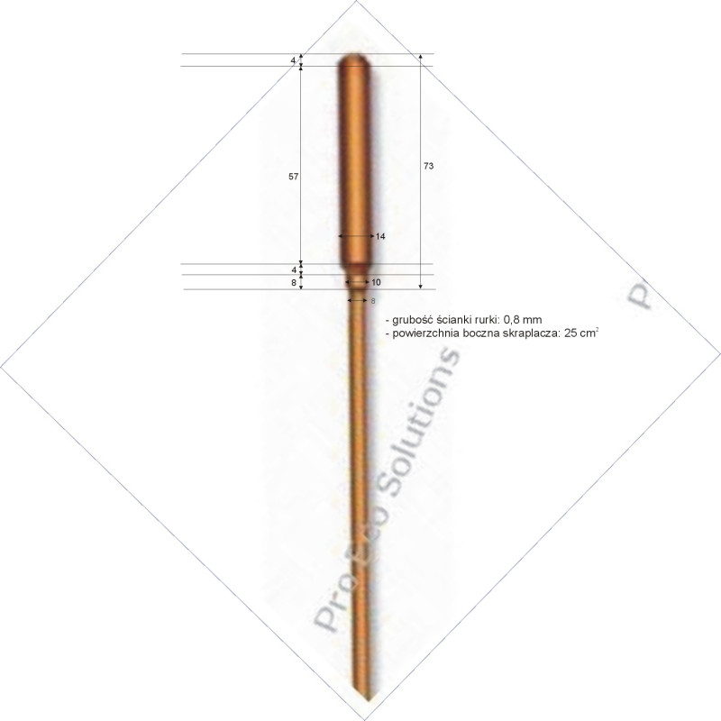Vacuum tube 58/1800 + Heat pipe (ALN/AIN-SS/CU)