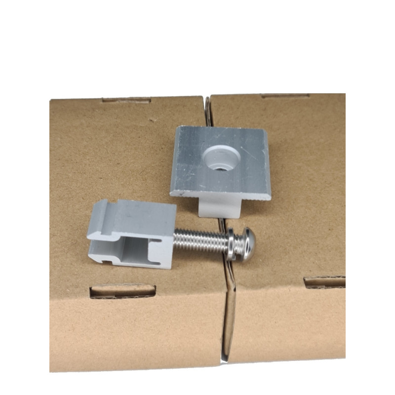 Klema końcowa 40mm czarna + śrubka CR1